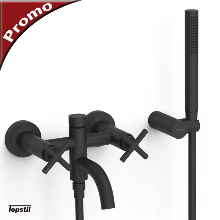 Baterii baie negre Tres Project-set promo - Top Stil