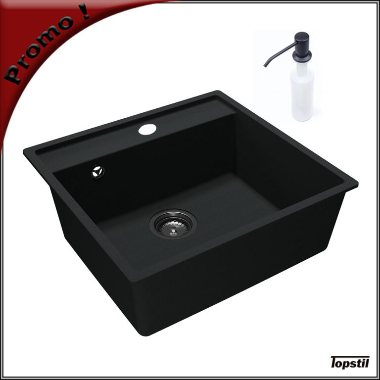 Chiuveta bucatarie compozit Kartesio gri 116 cm - Top Stil