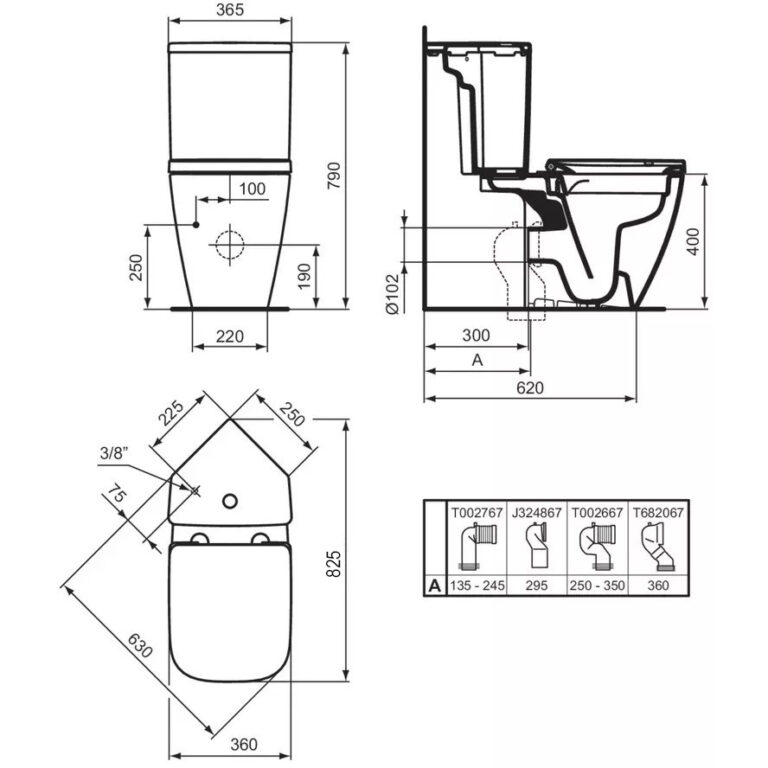 Wc complet pe colt cu functie de bideu