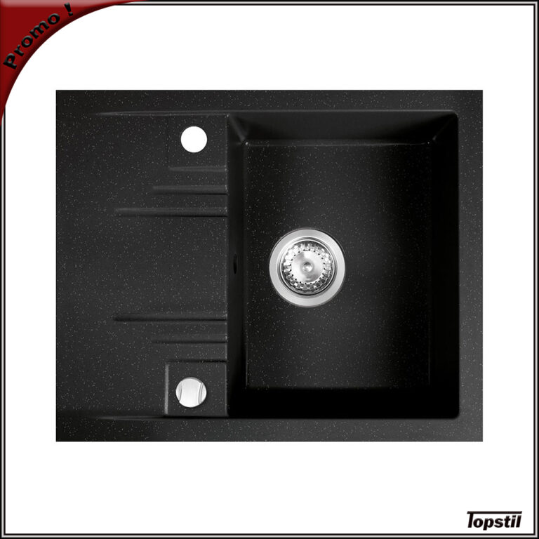 Chiuveta bucatarie compozit Kartesio gri 116 cm - Top Stil