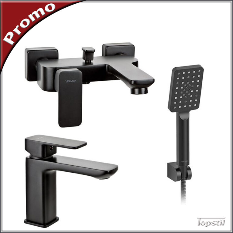 Baterii baie negre Tres Project-set promo - Top Stil