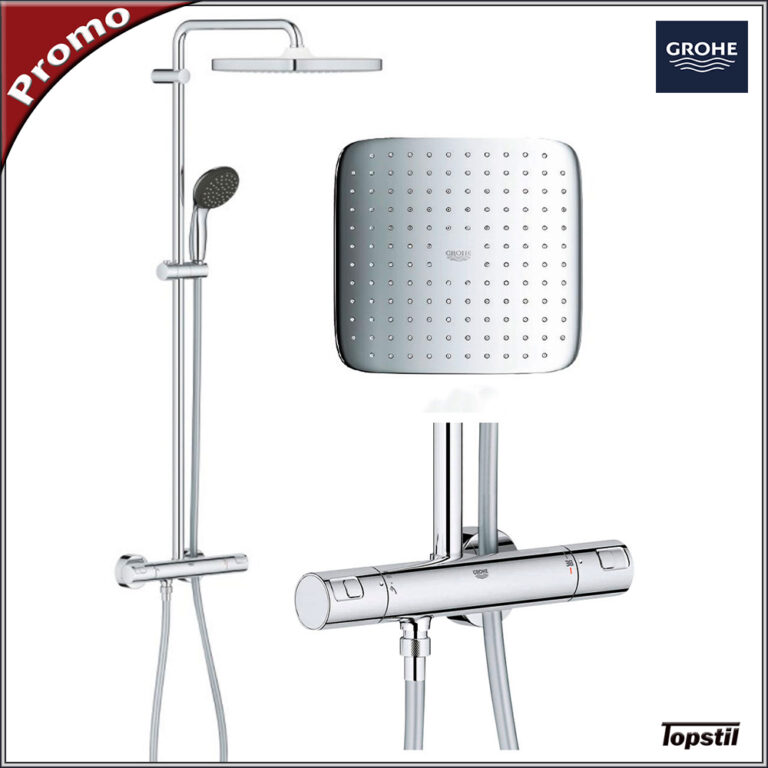 Sistem de dus cu termostat Grohe Vitalio Cube - Top Stil
