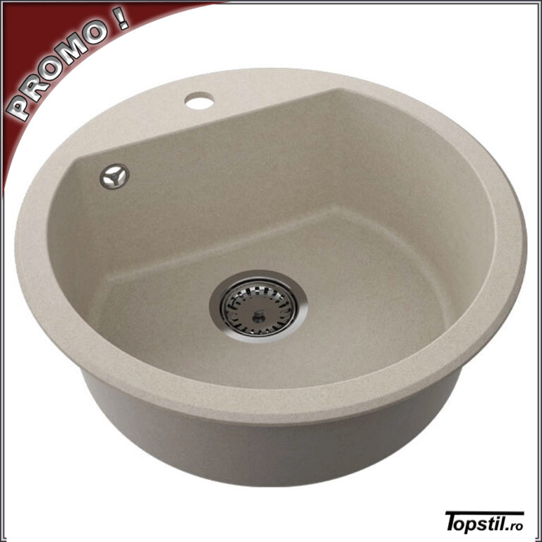 Chiuveta bucatarie compozit Kartesio gri 116 cm - Top Stil