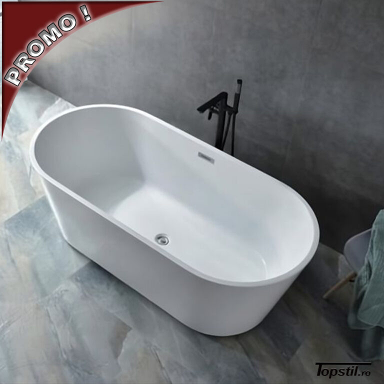 Cada de baie ovala Lenna freestanding, din compozit - Top Stil